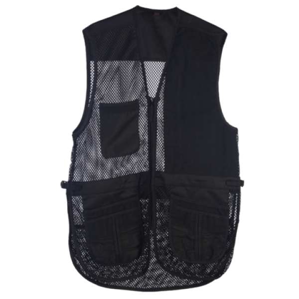 Rio Summer Shooting Vest w. Amara Suede - BLACK / LEFT HANDED